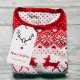 Modern funny cute Christmas reindeer white Gift Tags | Zazzle