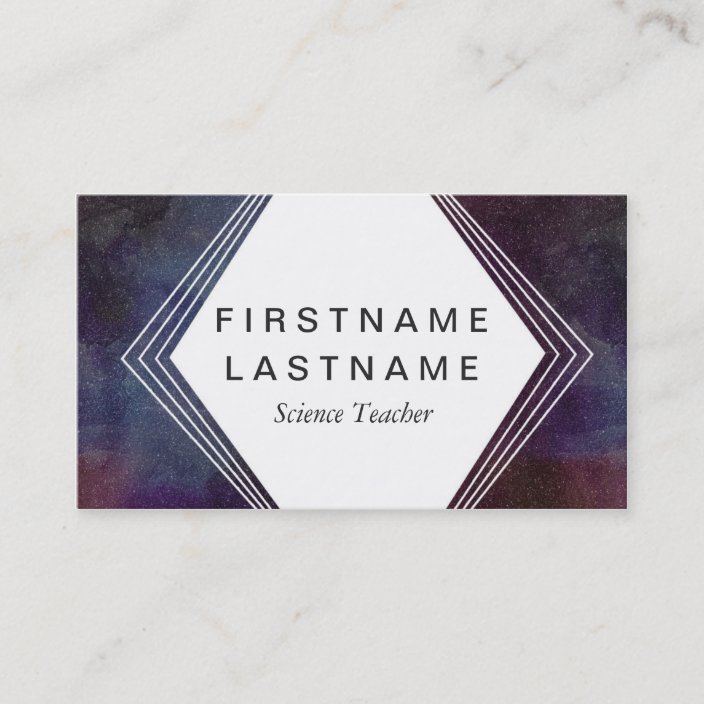 Modern Galaxy Outer Space Business Card | Zazzle.com