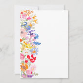 Modern garden wildflowers script baby shower invitation | Zazzle