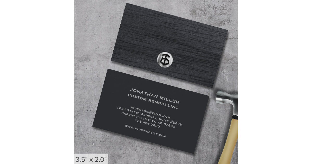 Modern General Construction Business Card | Zazzle