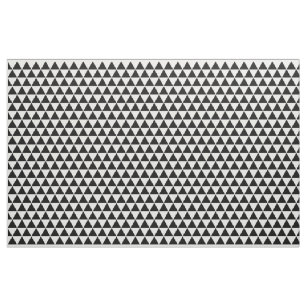 Black And White Geometric Pattern Fabric