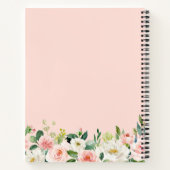 Modern Geometric Blush Pink Floral Personal Notes Notebook | Zazzle
