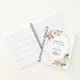 Modern Geometric Blush Pink Floral Personal Notes Notebook | Zazzle