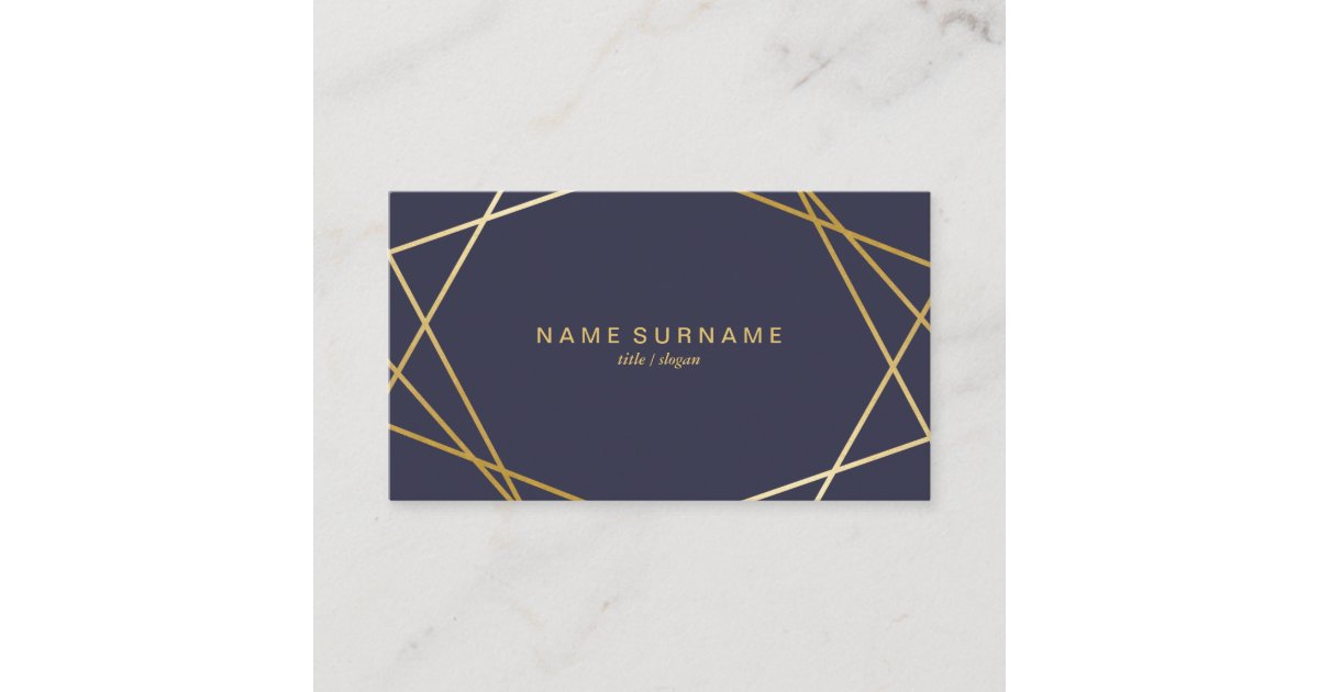 Modern Geometric Pattern Business Card | Zazzle