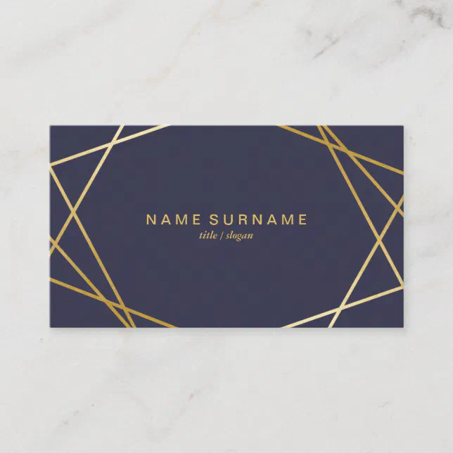 Modern Geometric Pattern Business Card | Zazzle