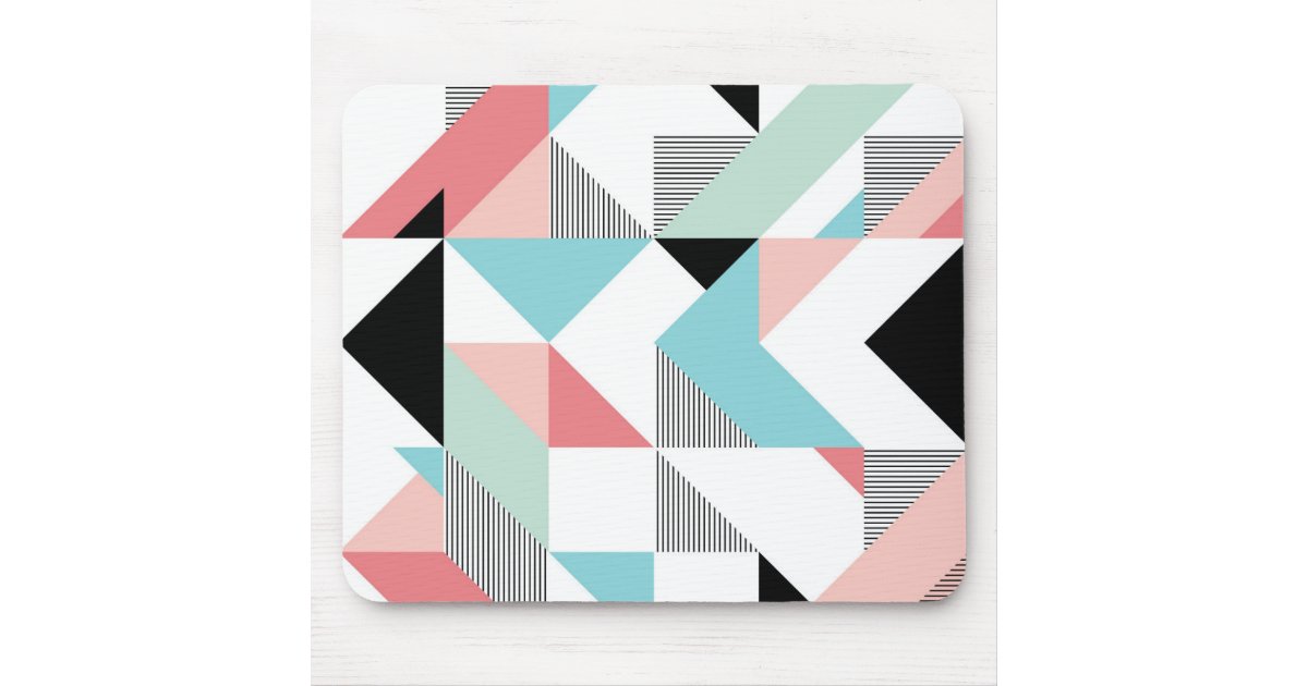 Modern Geometric Pattern Mouse Pad | Zazzle