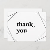 Modern Geometric Thank You Card | Zazzle