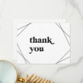 Modern Geometric Thank You Card | Zazzle