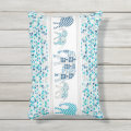 Modern Geometric Triangle Beach Glass Pattern Outdoor Pillow | Zazzle