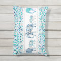 Modern Geometric Triangle Beach Glass Pattern Outdoor Pillow | Zazzle