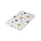 Modern Geometric Triangles Pattern 2 Bath Mat | Zazzle