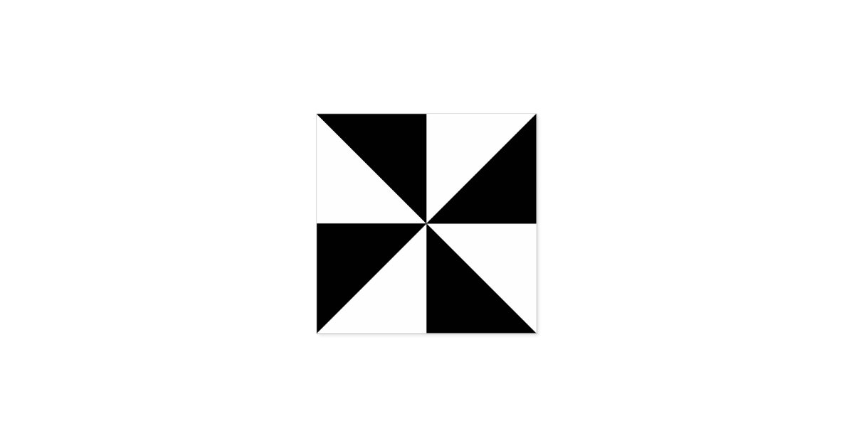 Modern Geometric Triangles Square Art Craft Design Rubber Stamp | Zazzle