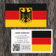 Modern Germany, Business Card, German Flag QR Code Business Card | Zazzle