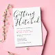 Modern Getting Hitched Typography Wedding Invitation | Zazzle