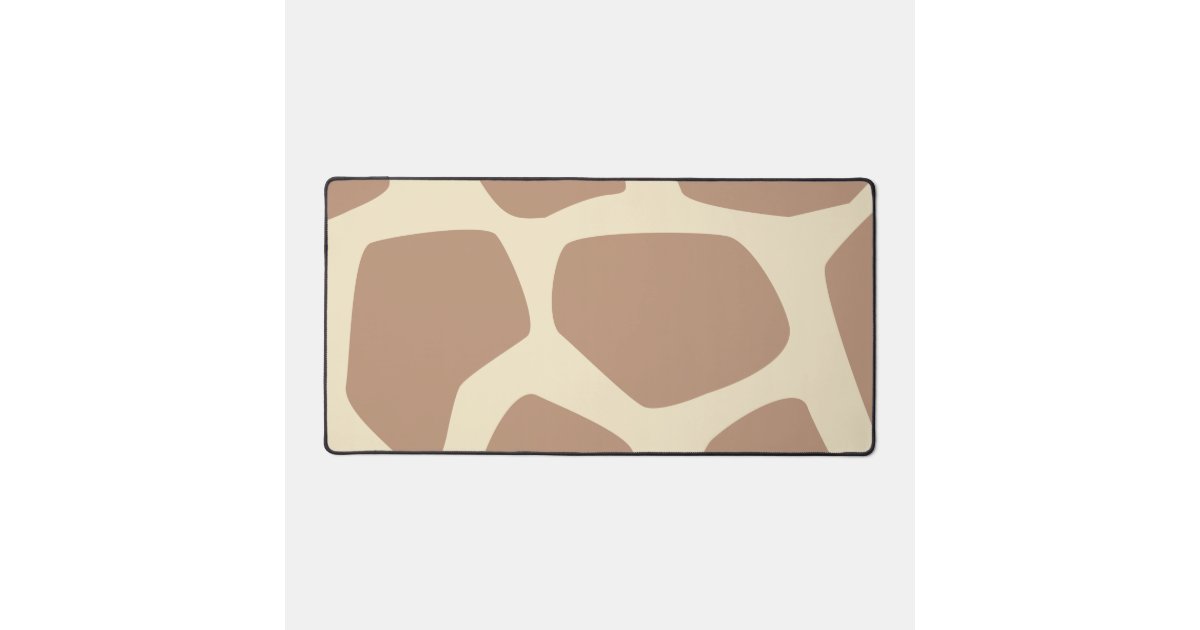 Modern giraffe pattern desk mat | Zazzle