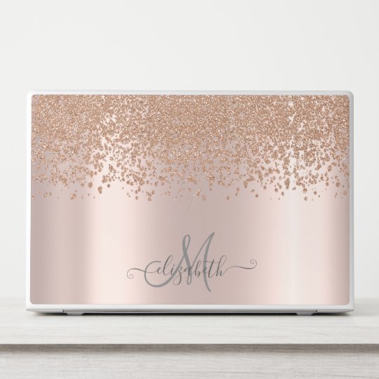 Modern Glitter Diamonds Rose Gold HP Laptop Skin | Zazzle.com