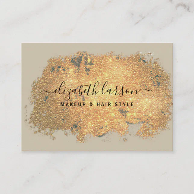 Modern Glitter Star Sparkle Beauty Artist Hair Sal Business Card | Zazzle