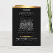 Modern Gold and Black Bold Photo Funeral Program | Zazzle