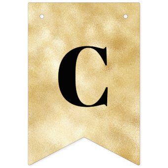 Modern Gold Calligraphy Black Graduation Bunting F Bunting Flags | Zazzle