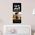 Modern Gold Calligraphy Photo Black Graduation Pos Poster | Zazzle