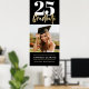 Modern Gold Calligraphy Photo Black Graduation Pos Poster | Zazzle