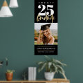 Modern Gold Calligraphy Photo Black Graduation Pos Poster | Zazzle