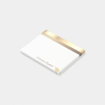 Modern Gold Glitter Elephant -Personalized Post-it Notes | Zazzle