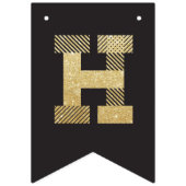 Modern Gold Glitter Photo & Happy Birthday Banner | Zazzle