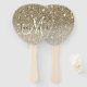 Modern Gold Glitter Sparkles Personalized Name Hand Fan | Zazzle