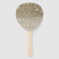Modern Gold Glitter Sparkles Personalized Name Hand Fan | Zazzle