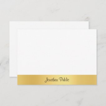 Modern Gold Handwriting Script Elegant Template | Zazzle