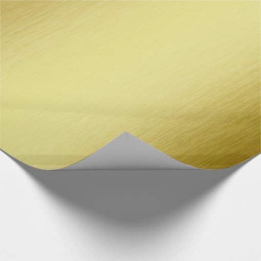 Modern Gold Metallic Wrapping Paper | Zazzle