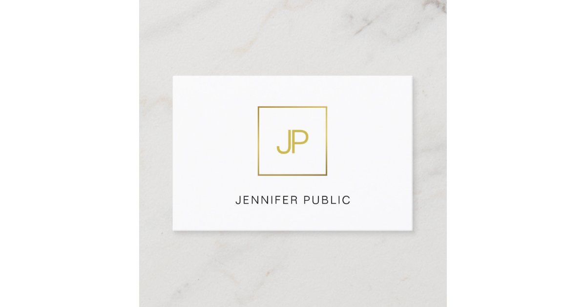 Modern Gold Monogram Creative Design Professional Business Card | Zazzle
