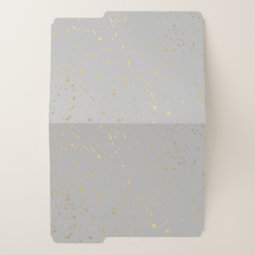 Modern Gold Paint Splatters Pattern File Folder | Zazzle