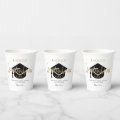 Modern Gold Script Graduation Party Welcome Sign Paper Cups | Zazzle