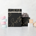 Modern Gold Script Sixty 60th Birthday Party Wrapping Paper | Zazzle