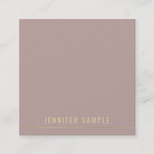 Modern Gold Text Template Professional Elegant Square Business Card ...