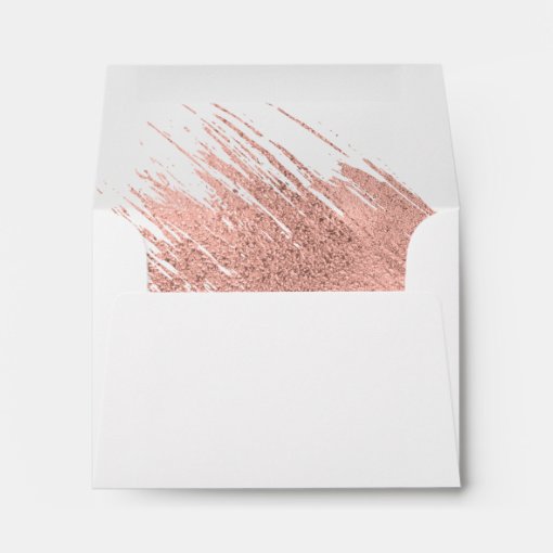 Modern Gold Wedding A2 RSVP Envelope | Zazzle