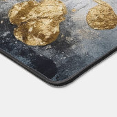 Modern Golden Abstract Floral Personalized Name Desk Mat | Zazzle