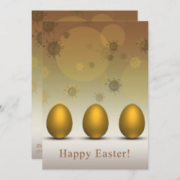 Modern Golden Easter Eggs Invitation | Zazzle