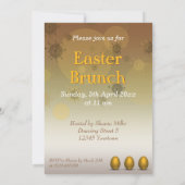 Modern Golden Easter Eggs Invitation | Zazzle