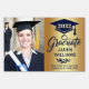 Modern Golden Navy PHOTO Graduation Banner Yard Sign | Zazzle