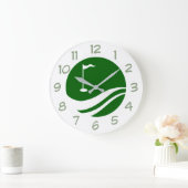 Modern Golf Theme Men's Wall Decor Clocks | Zazzle