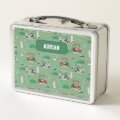 Modern Golfer Golf Theme Personalized Name Metal Lunch Box | Zazzle