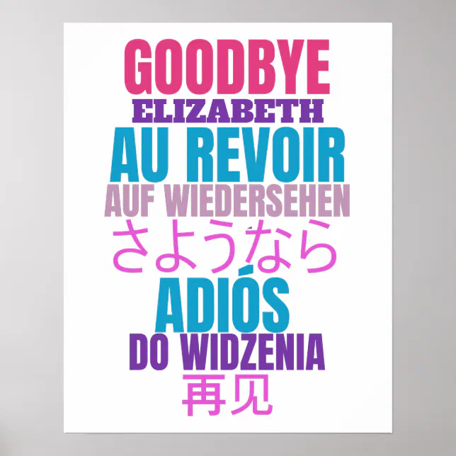 Modern Goodbye Farewell Party Poster | Zazzle