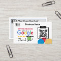 Modern Google Review Business Card Template | Zazzle