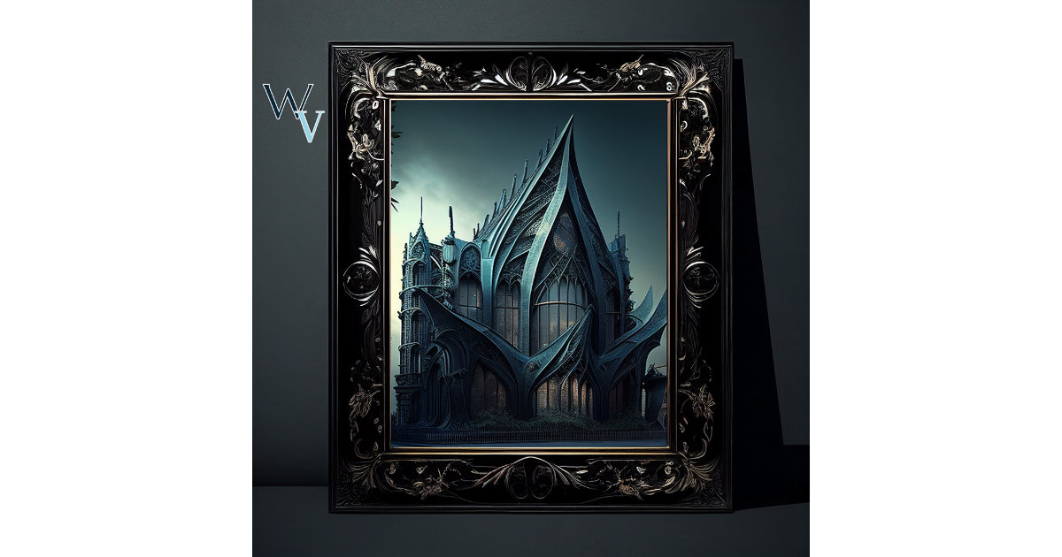 Modern Gothic Art Poster | Zazzle