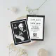 Modern gothic qr code wedding invitation | Zazzle