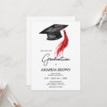 Modern Grad Hat Graduation Party Invitation | Zazzle