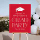Modern Grad Red Graduation Party Welcome Sign | Zazzle